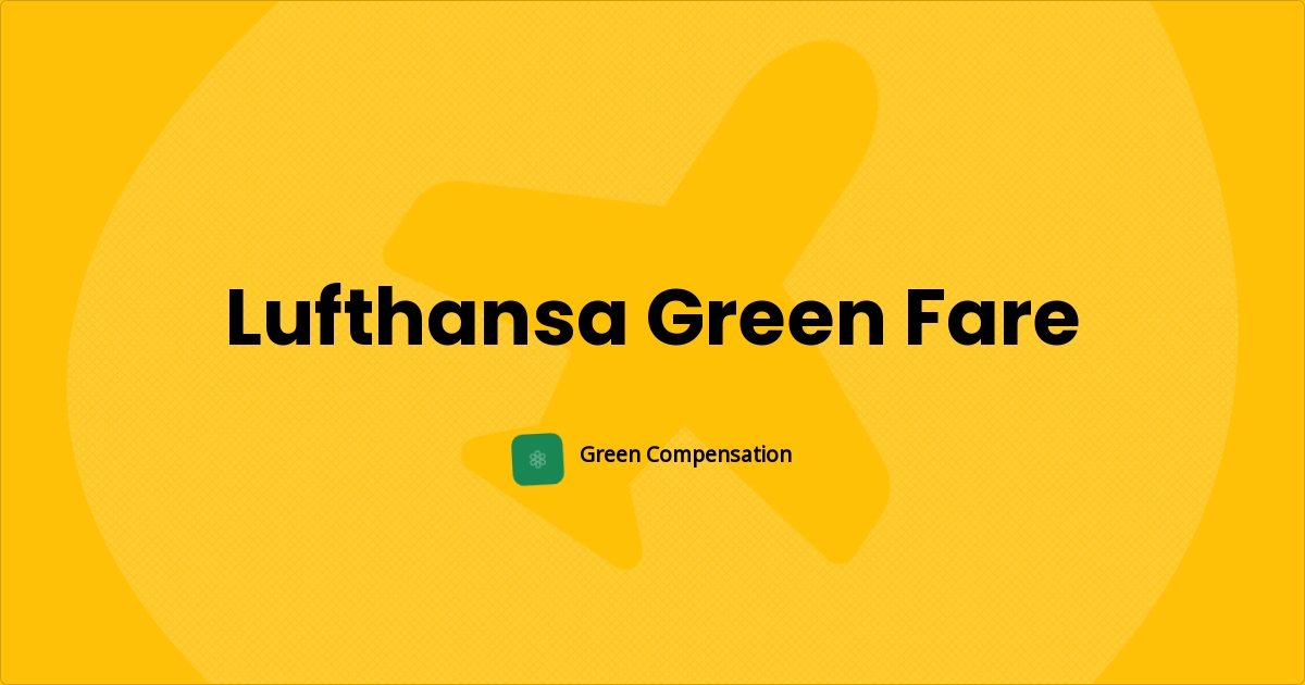 Lufthansa Green Fare